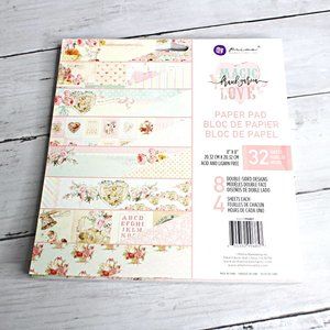 Prima Marketing | Office | Prima Scrapbook Cardstock Paper 8x8 6x6 ...